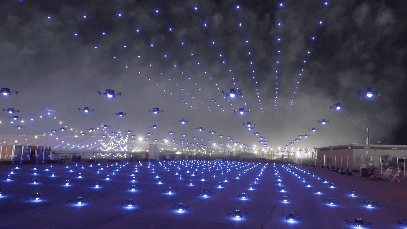 What is the Guinness World Record for drone light show?